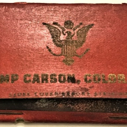 CAMP CARSON COLORADO ASKERİ KAMP KARTON KİBRİT 22173 | Garaj antik