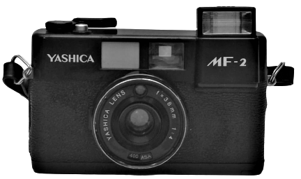 YASHICA MF 2 CAMERA LENS YASHICA 35 MM FİLM POİNT & SHOOT CAMERA READ* F4 38 MM LENS FOTOGRAF ...